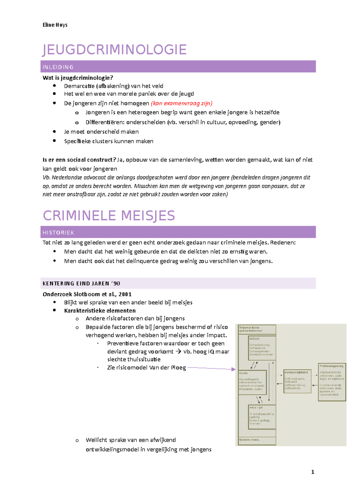 Sam. Jeugdcriminologie - JEUGDCRIMINOLOGIE INLEIDING Wat is ...