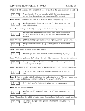 Math233 Test1Review Solutions 2020F - Math 233 Test 1 Review Problems ...