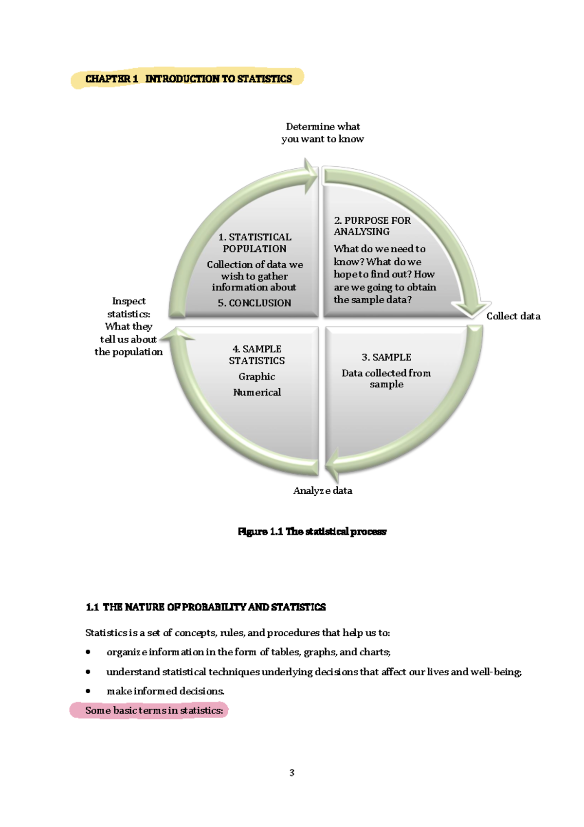 Introduction to Statistics - CHAPTER 1 INTRODUCTION TO STATISTICS ...