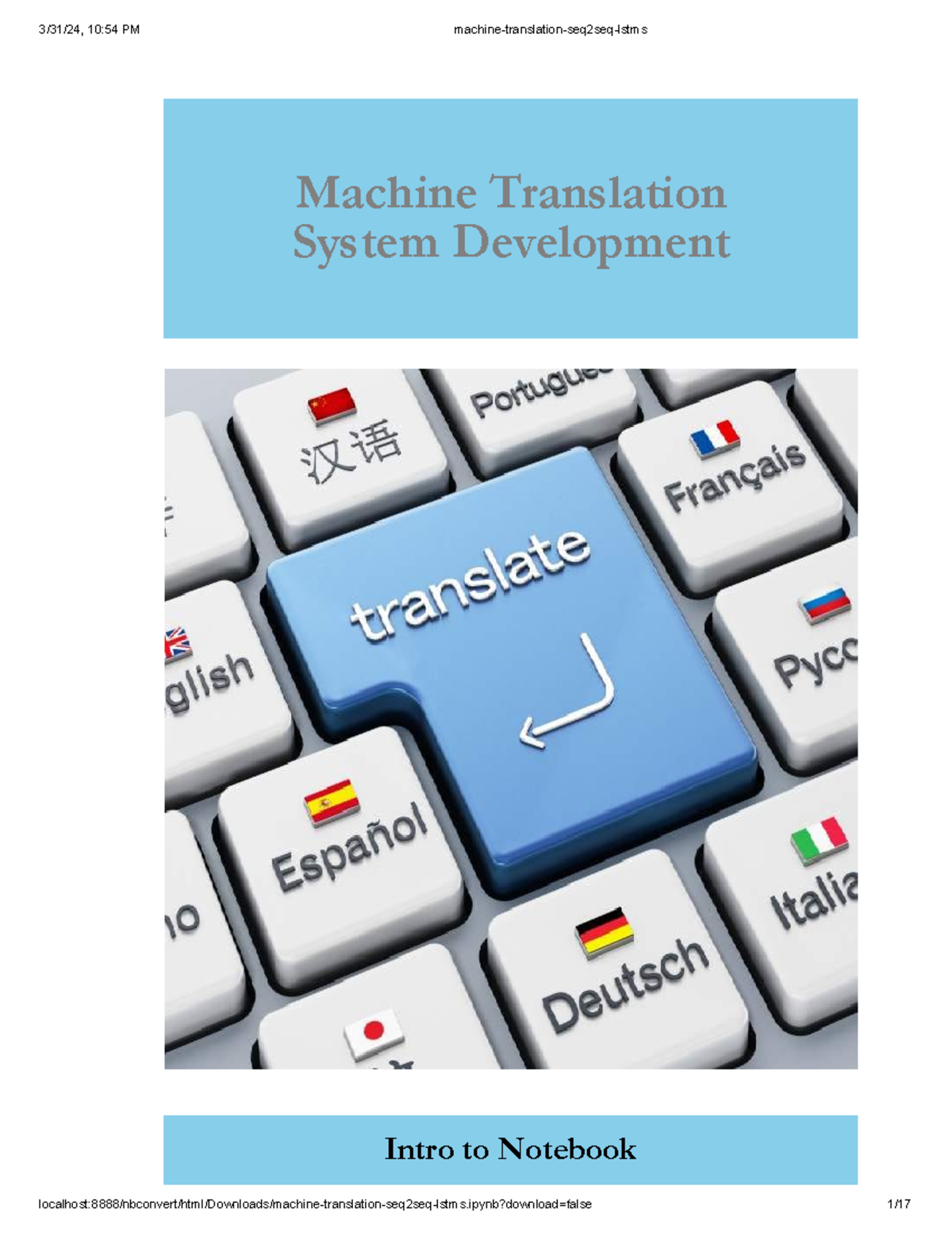 1 NLPA Group 90 Assignment 2 Part 1 - Machine Translation System ...