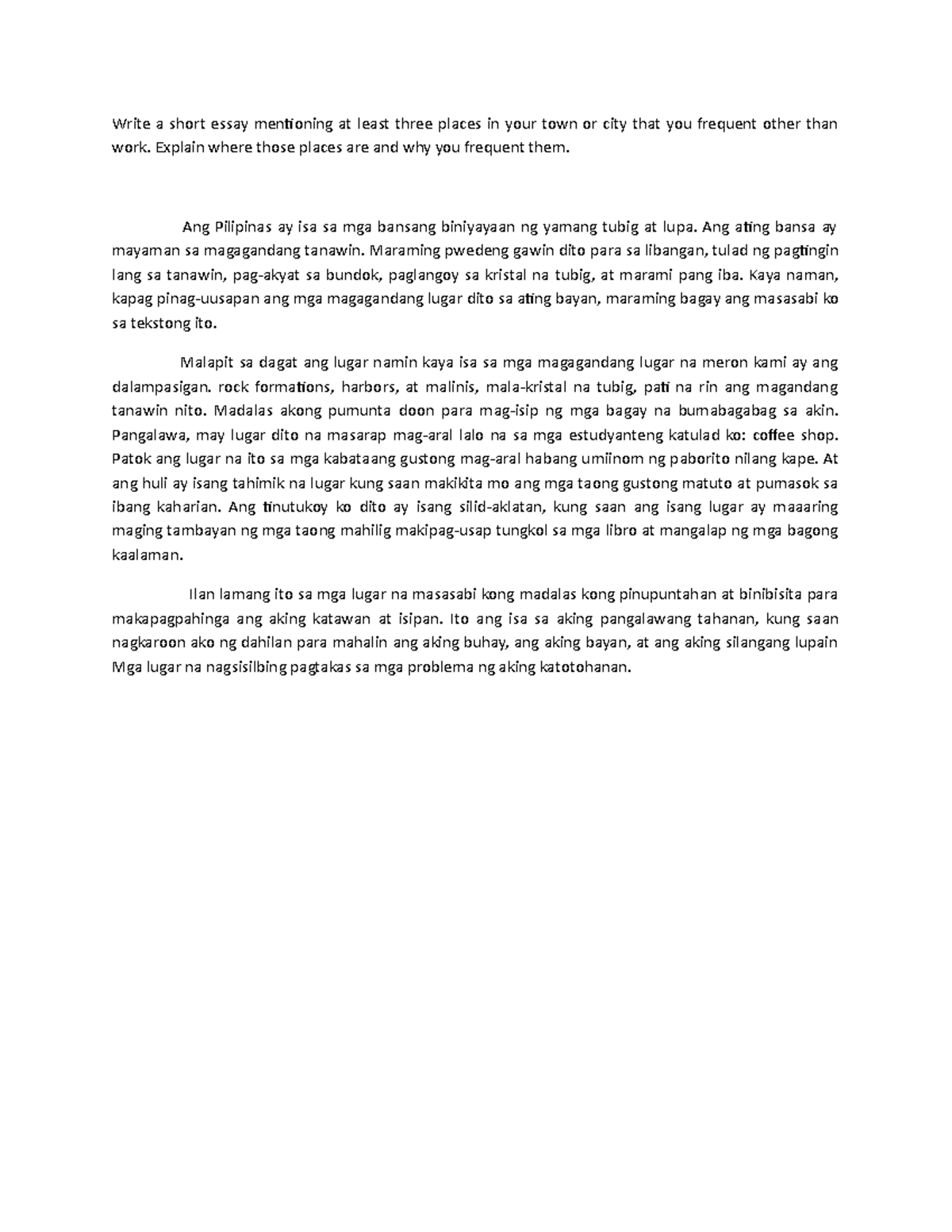 essay-write-a-short-essay-mentioning-at-least-three-places-in-your
