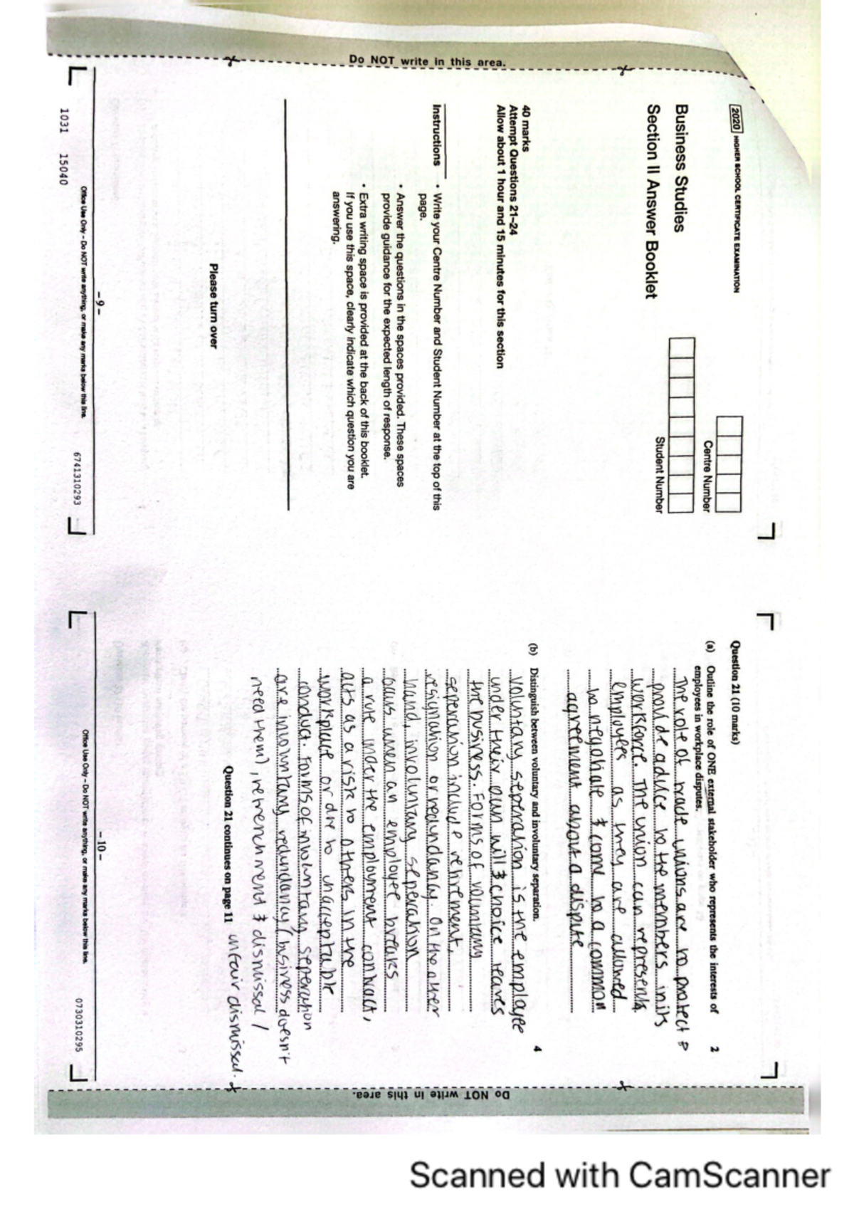 2020 business hsc - great hsc paper for pratice - 2020 HIGHER SCHOOL ...