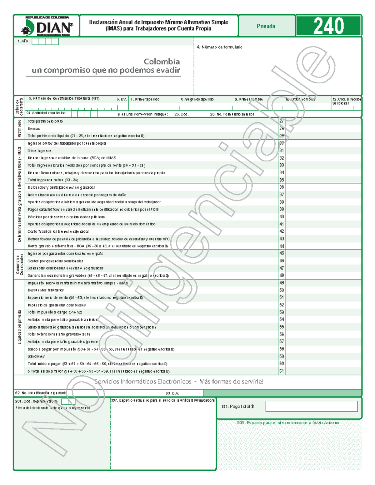 240 2017 Formato 240 - DIAN - Patrimonio - Studocu