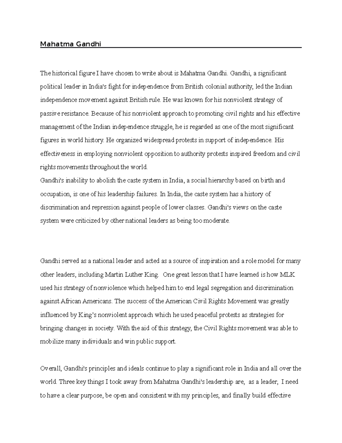 Mahatma Gandhi - Gandhi, a significant political leader in India's ...