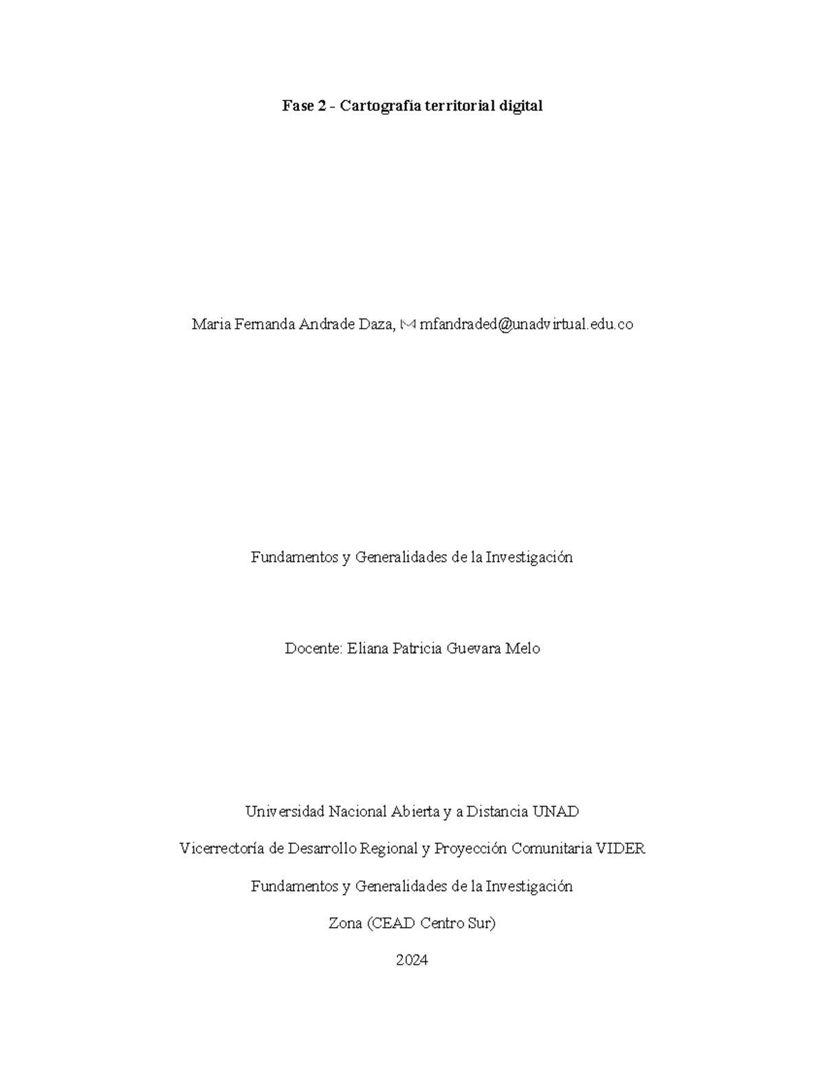 Fase 2 Maria Andrade Grupo 2272 - Fase 2 - Cartografía territorial ...