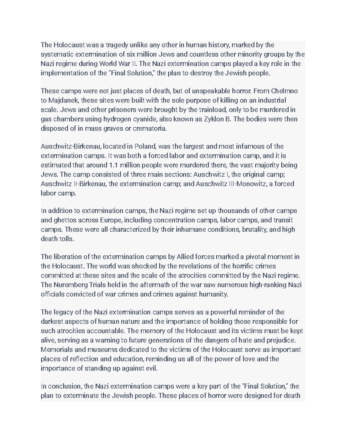 12) The Nazi Extermination Camps - The Holocaust was a tragedy unlike ...