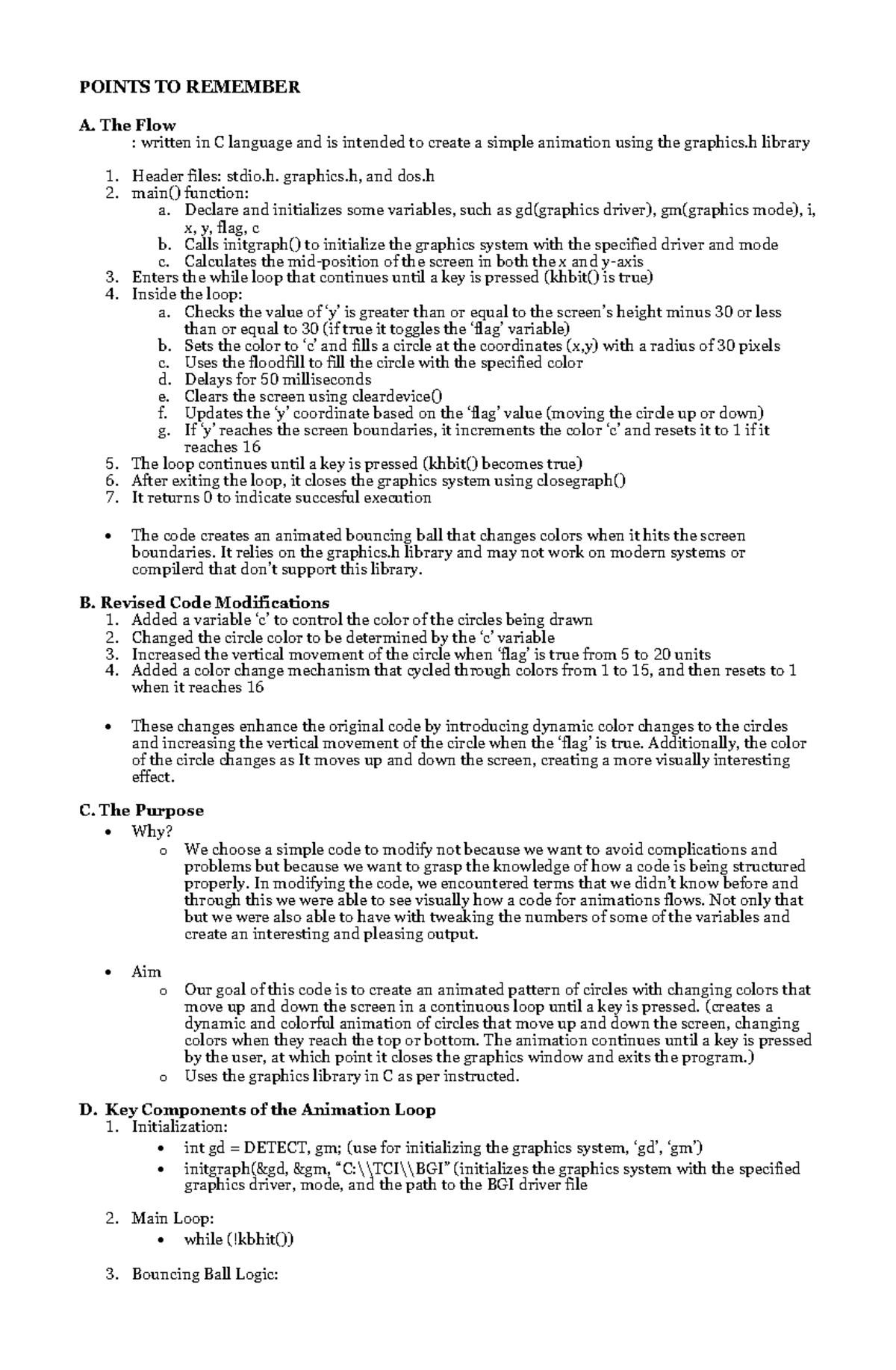 Pointers - POINTS TO REMEMBER A. The Flow : written in C language and ...