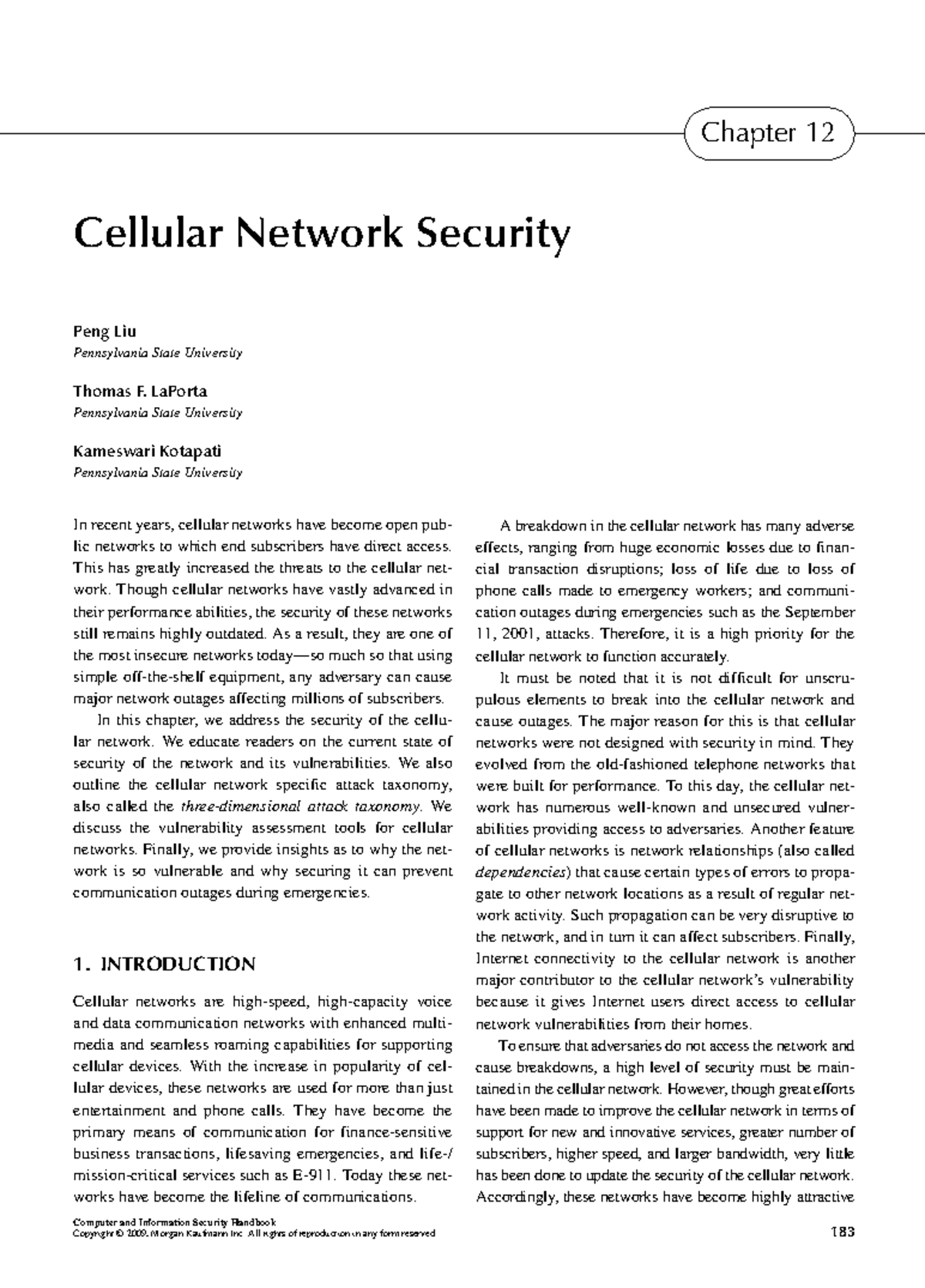 U2-Cellular Network Security - 183 Computer and Information Security ...