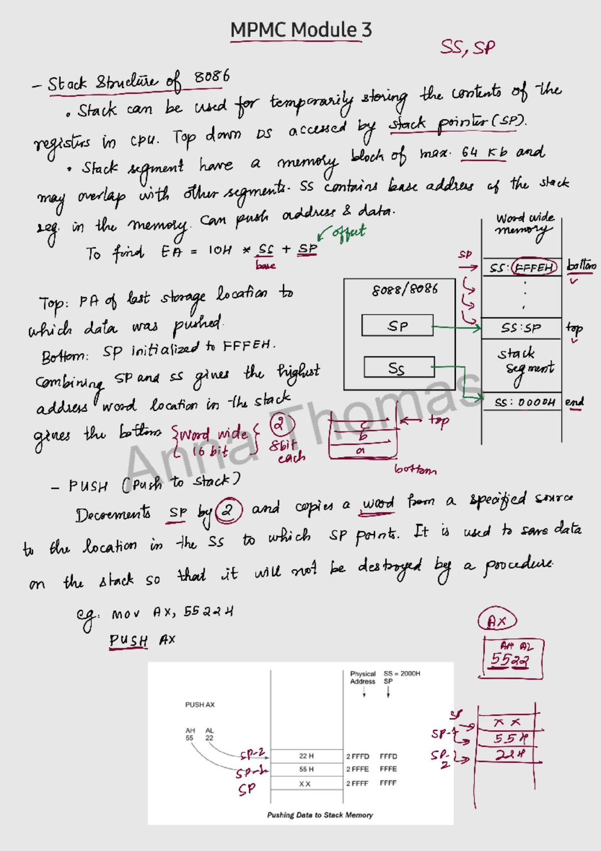 Mpmc Mod 1 Good Notes Mpmc Module 1 Introduction A Microprocissor Mp Is A Comp Processor