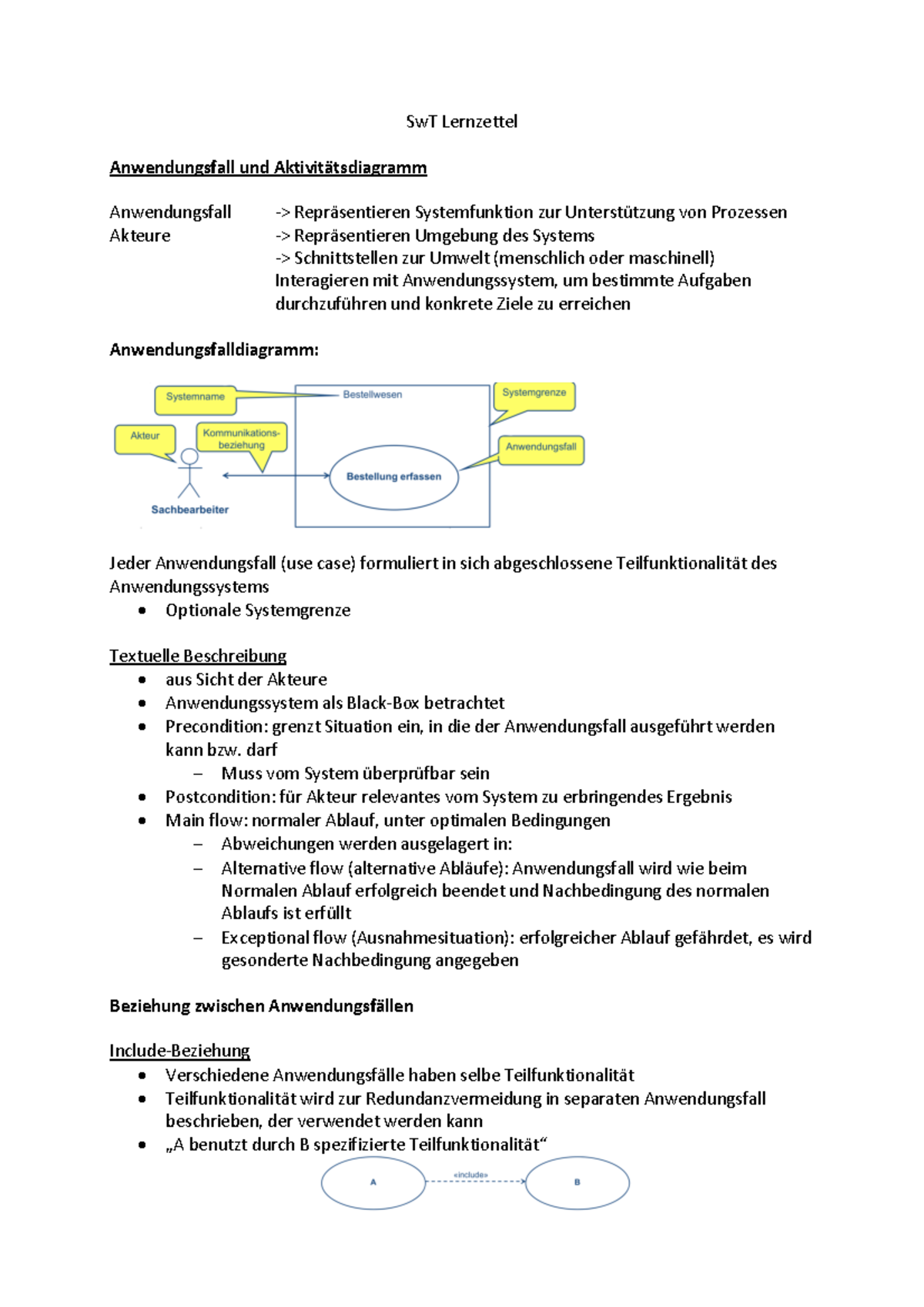 Softwaretechnik Lernzettel Warning Tt Undefined Function 32 Swt Lernzettel Anwendungsfall 6027