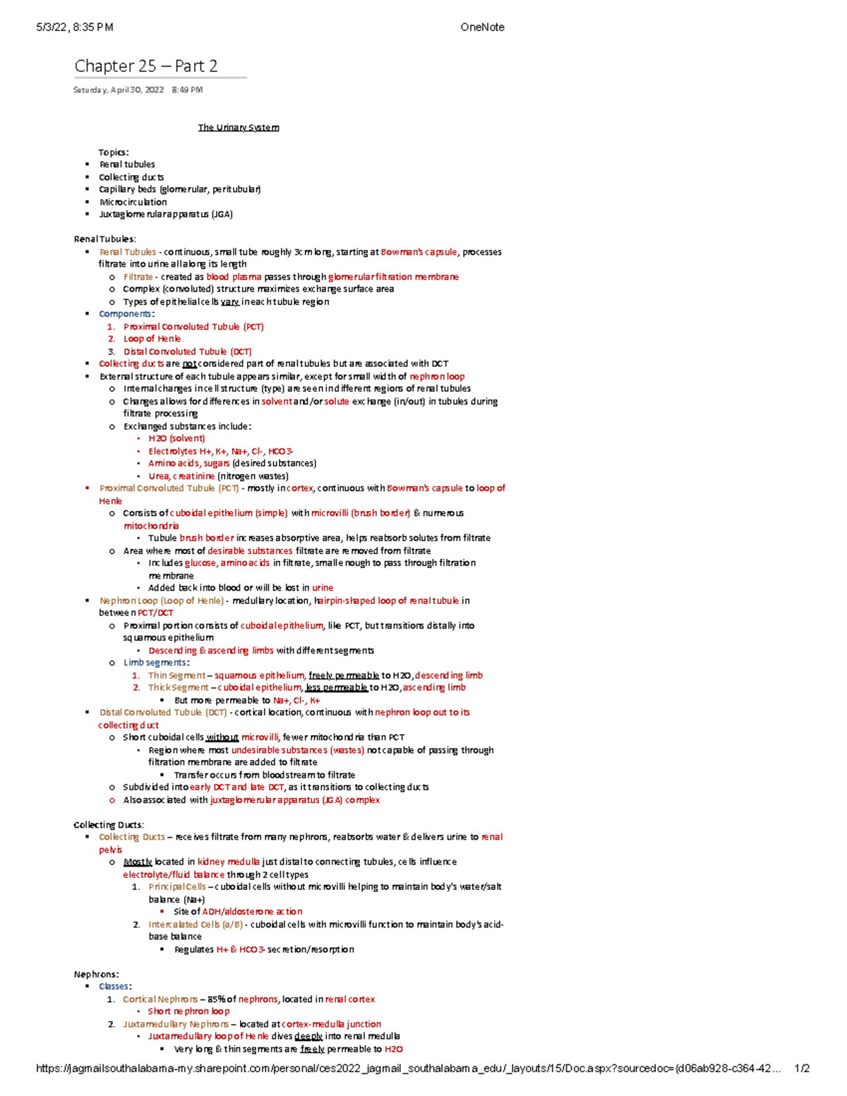 Chapter 25 - Part 2 - 5/3/22, 8:35 PM OneNote - Studocu