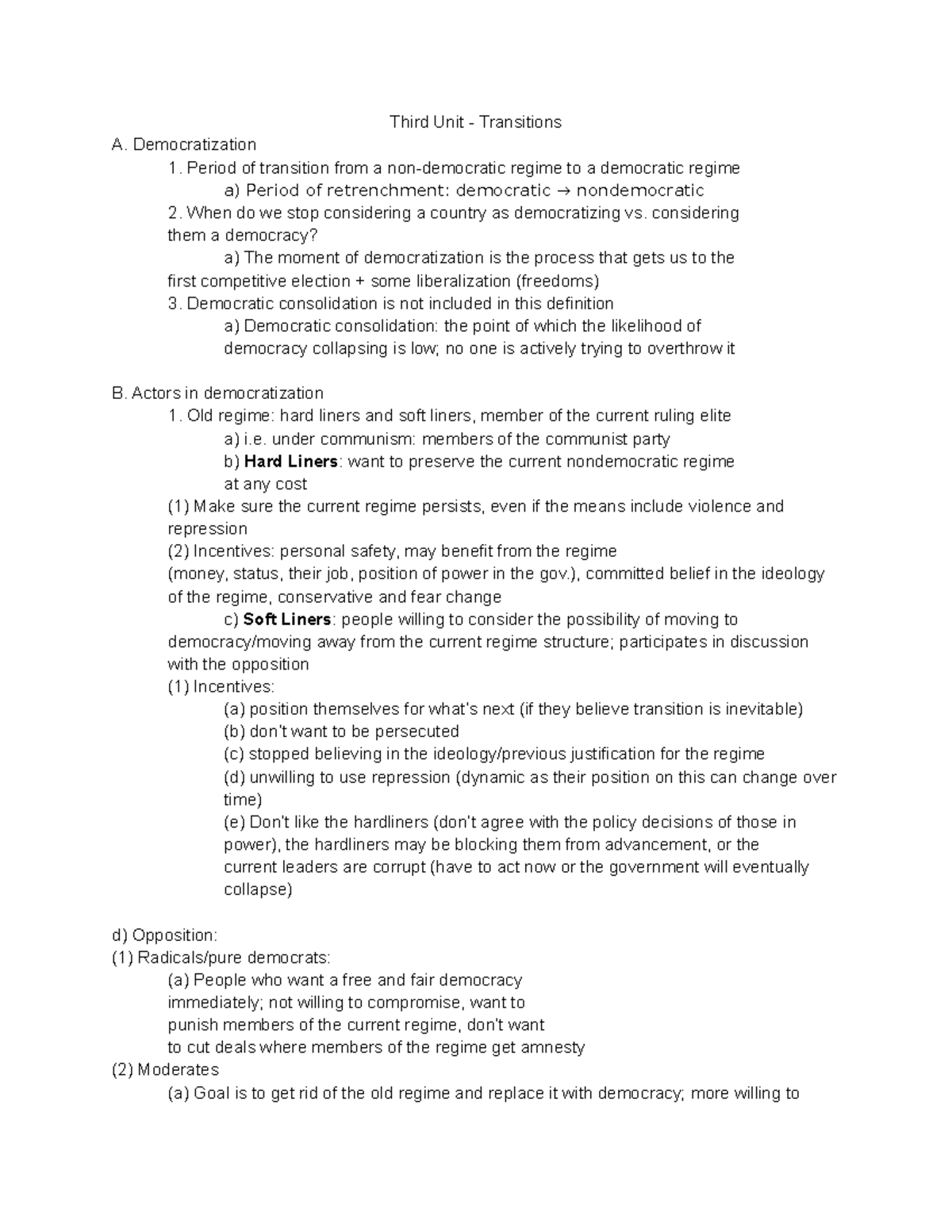 Comp Pol 9 - Comp Pol 9/22 Lecture Notes w/ Joshua Tucker - Third Unit ...