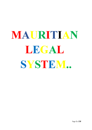 Separation of power in Mauritius - HOW FAR THE CONCEPT OF SEPARATION OF ...