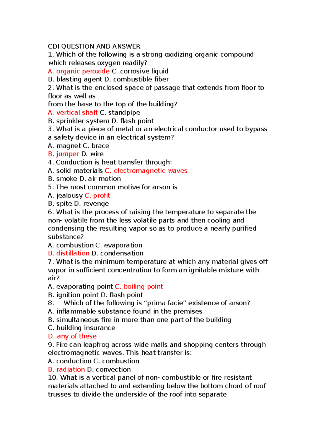 Cdi Question And Answer Cdi Question And Answer 1 Which Of The