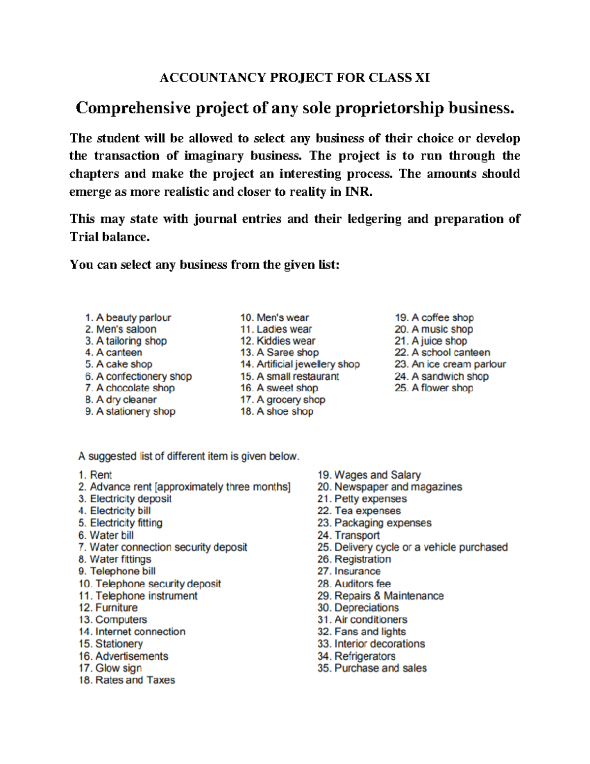 1576727242 - Account project - ACCOUNTANCY PROJECT FOR CLASS XI ...