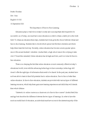 Critical Analysis Essay - Christabel Simon-Alade Professor Machanda ...