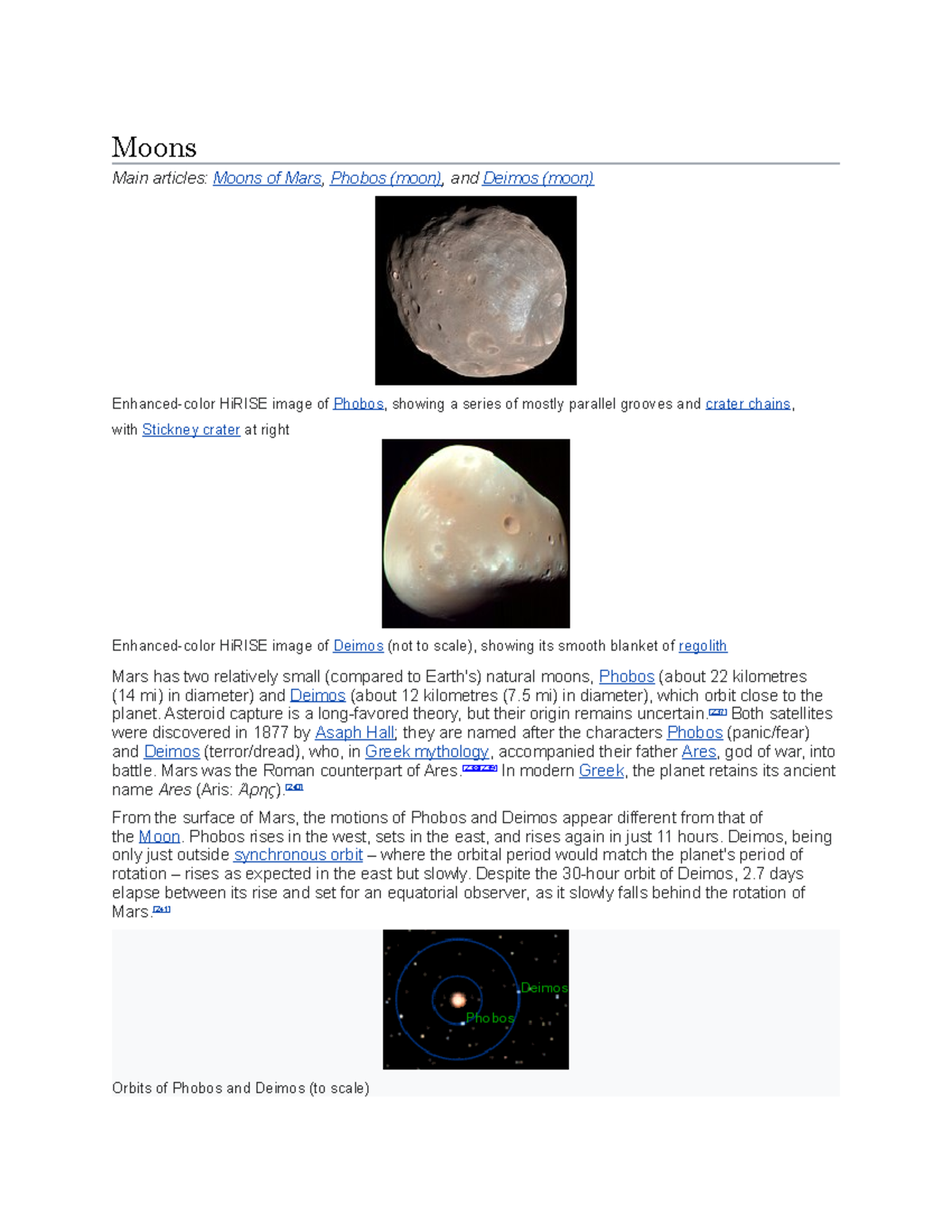 Moons - jfj - Moons Main articles: Moons of Mars, Phobos (moon), and ...
