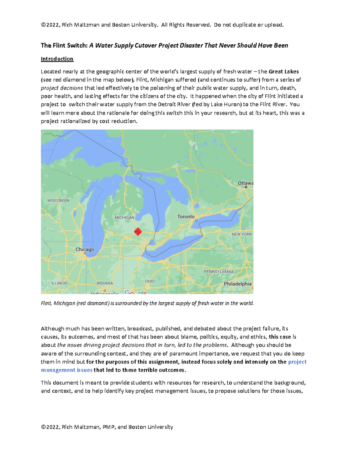 The Flint Switch - Project Management Case (Maltzman)v1 - The Flint ...