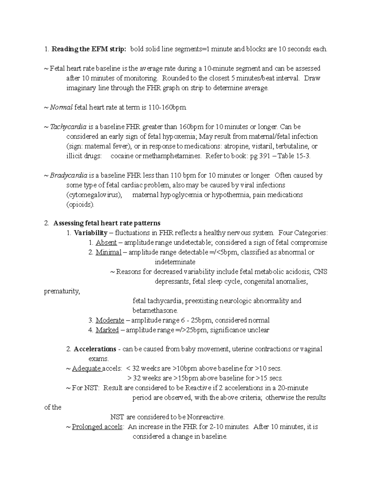 Reading the EFM Strip - updated in 2022. Sharonda Johnson as professor ...