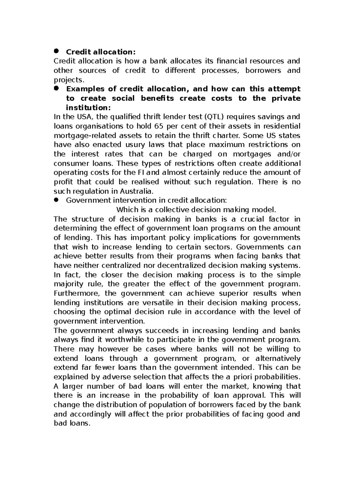 Credit allocation presentation - Lecture notes 1 - 200818 - UWS - Studocu