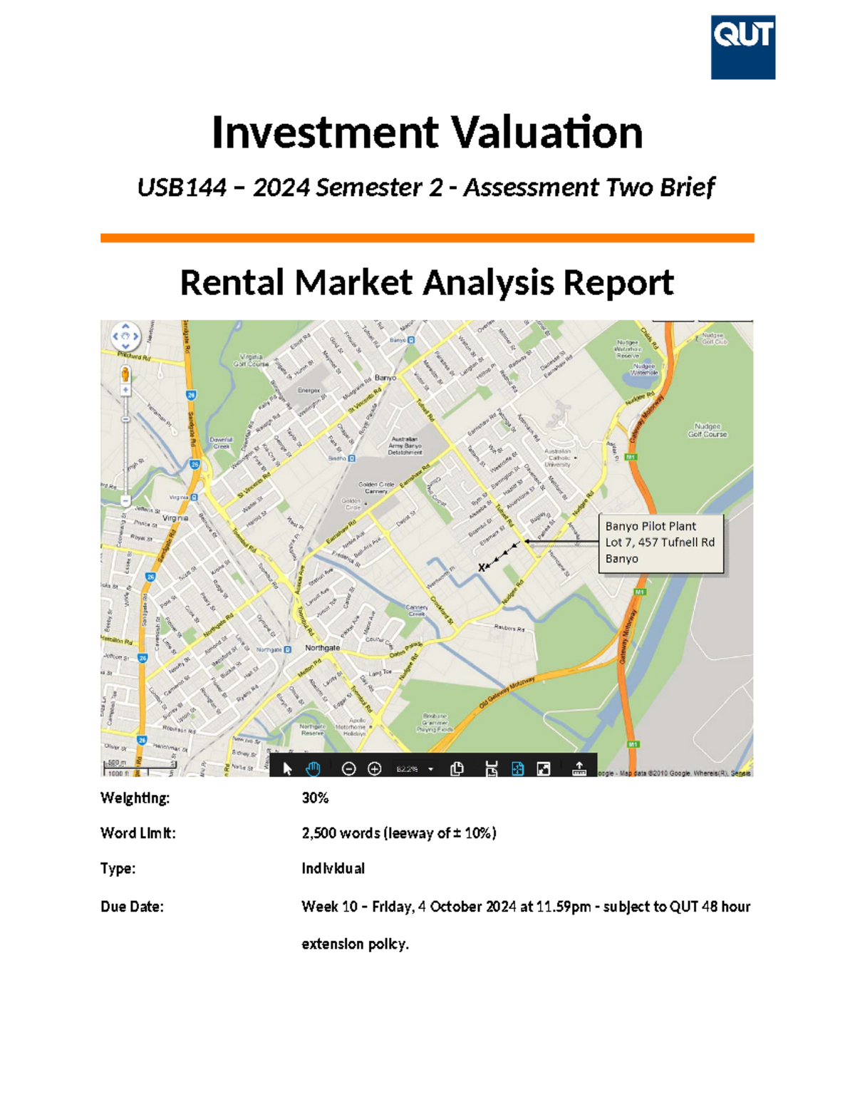 Assessment 2 Brief Rental Market Analysis Report-2 - Investment ...