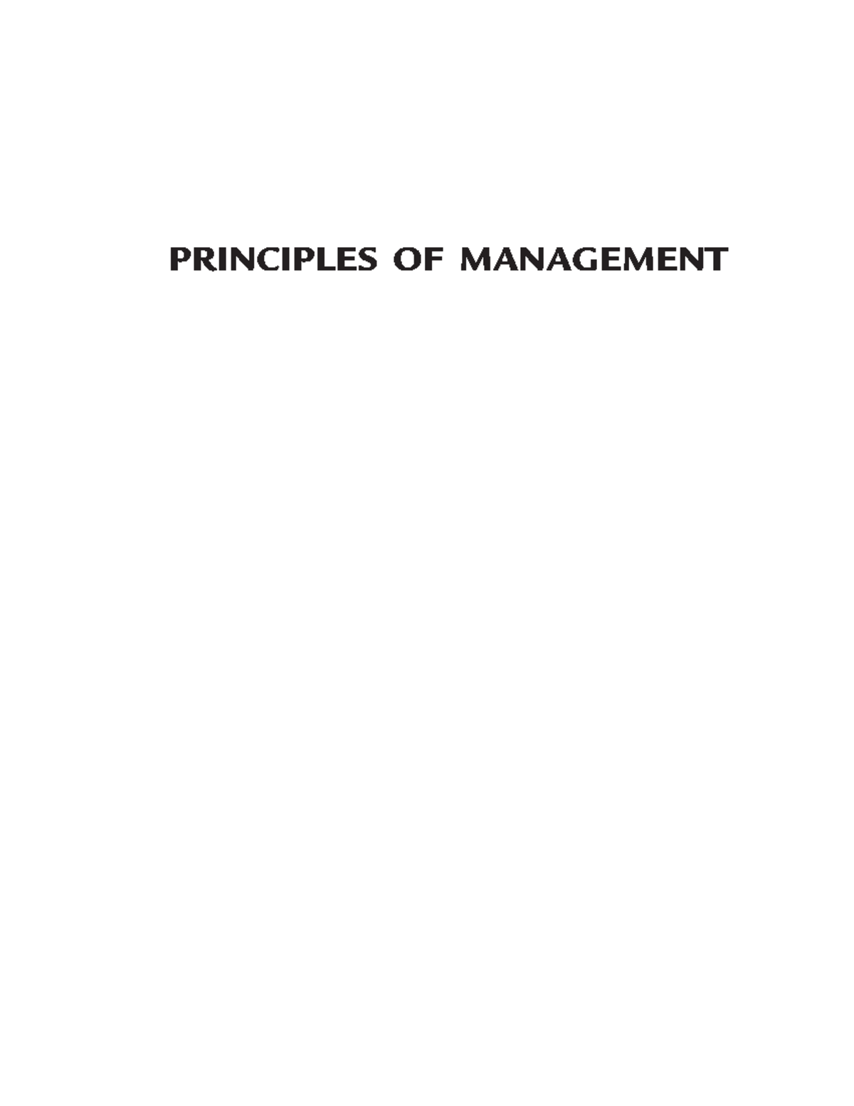 Principles OF Management - PRINCIPLES OF MANAGEMENT Published by ...