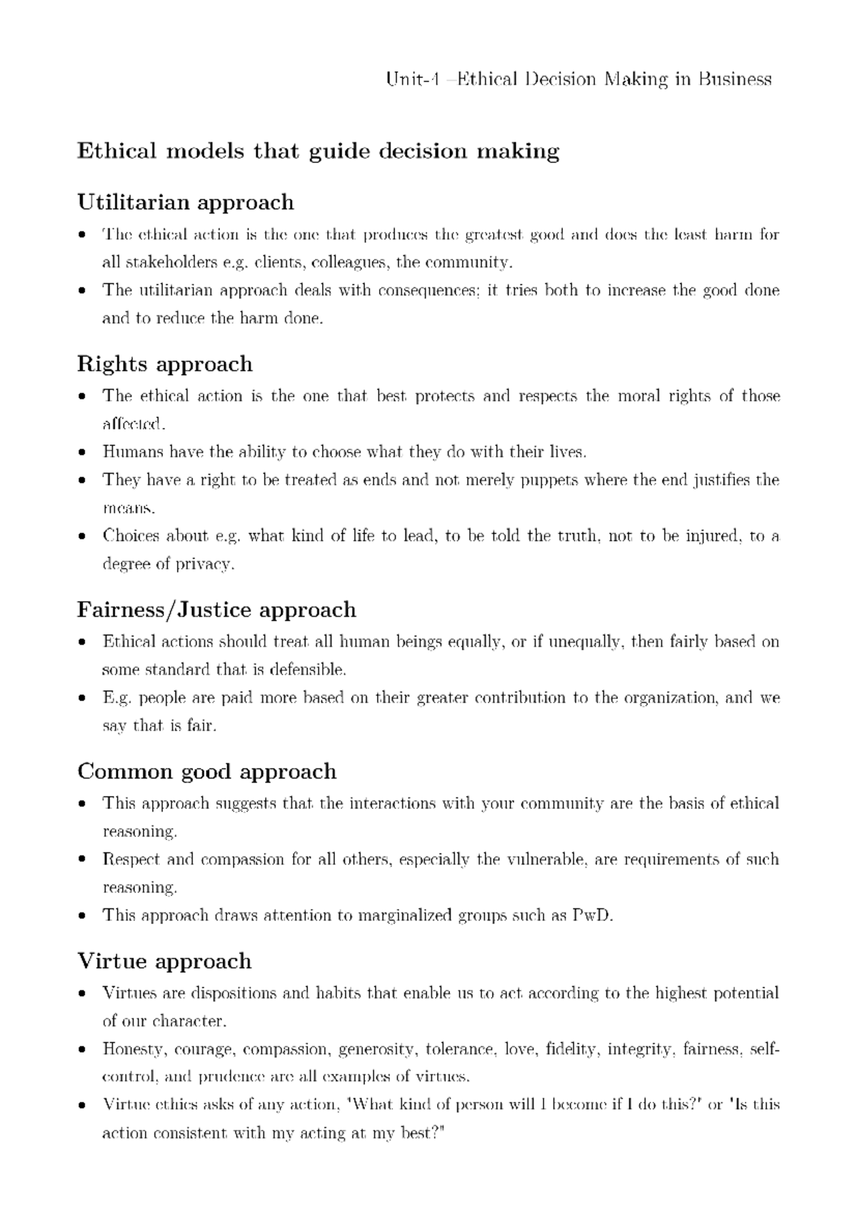 3150709 Pe Gtu Study Material Notes Unit 4 Professional Ethics