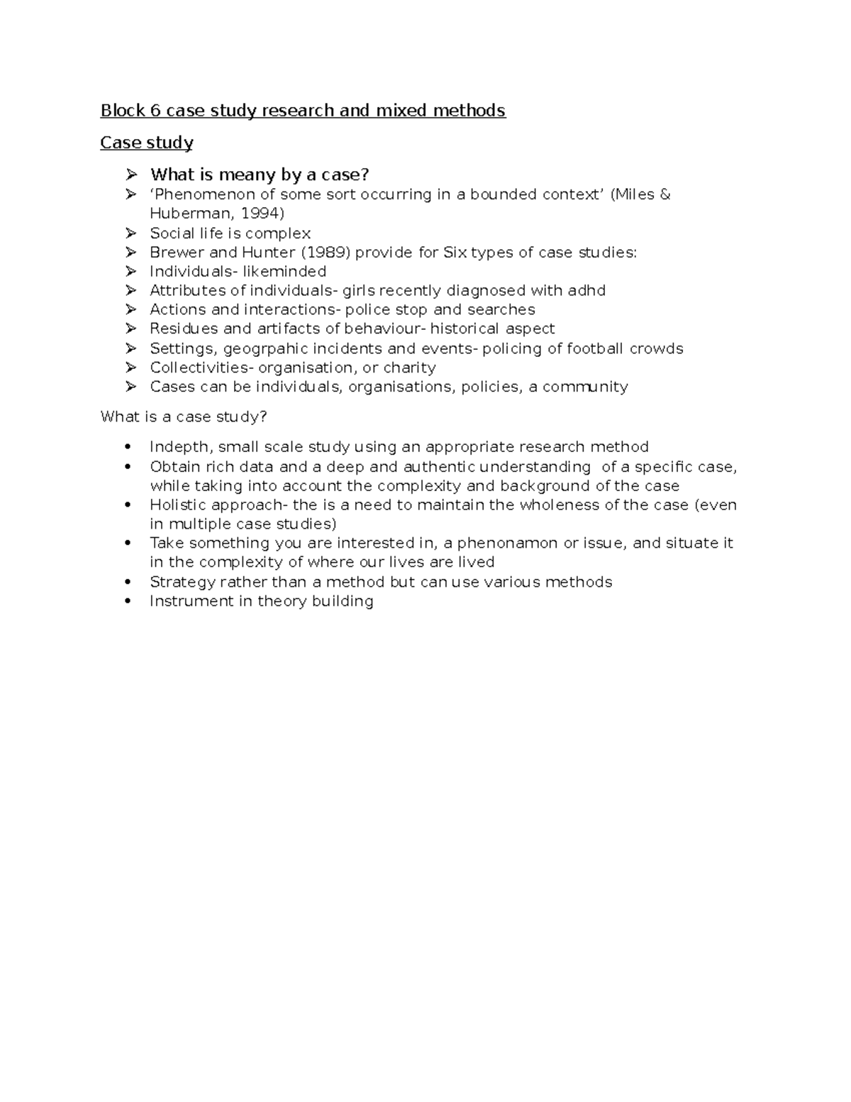 Block 6 social research - Block 6 case study research and mixed methods ...