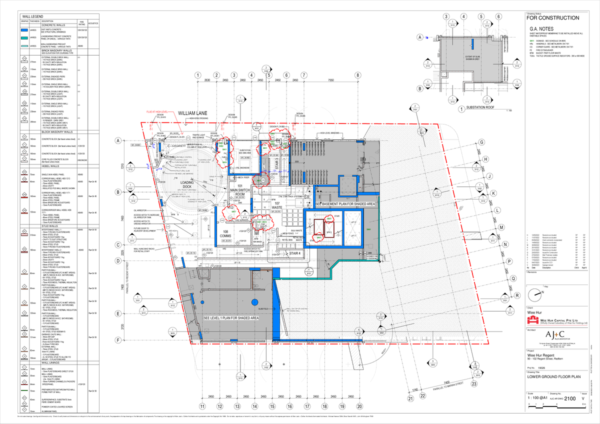 AJC AR DWG 2100 - Examples - 270mm G2a WALL LINING:- 13mm PLASTERBOARD ...