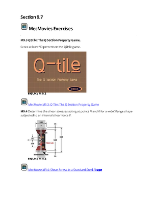 Determining Deflections by Integration of Shear-Force or Load Equation ...