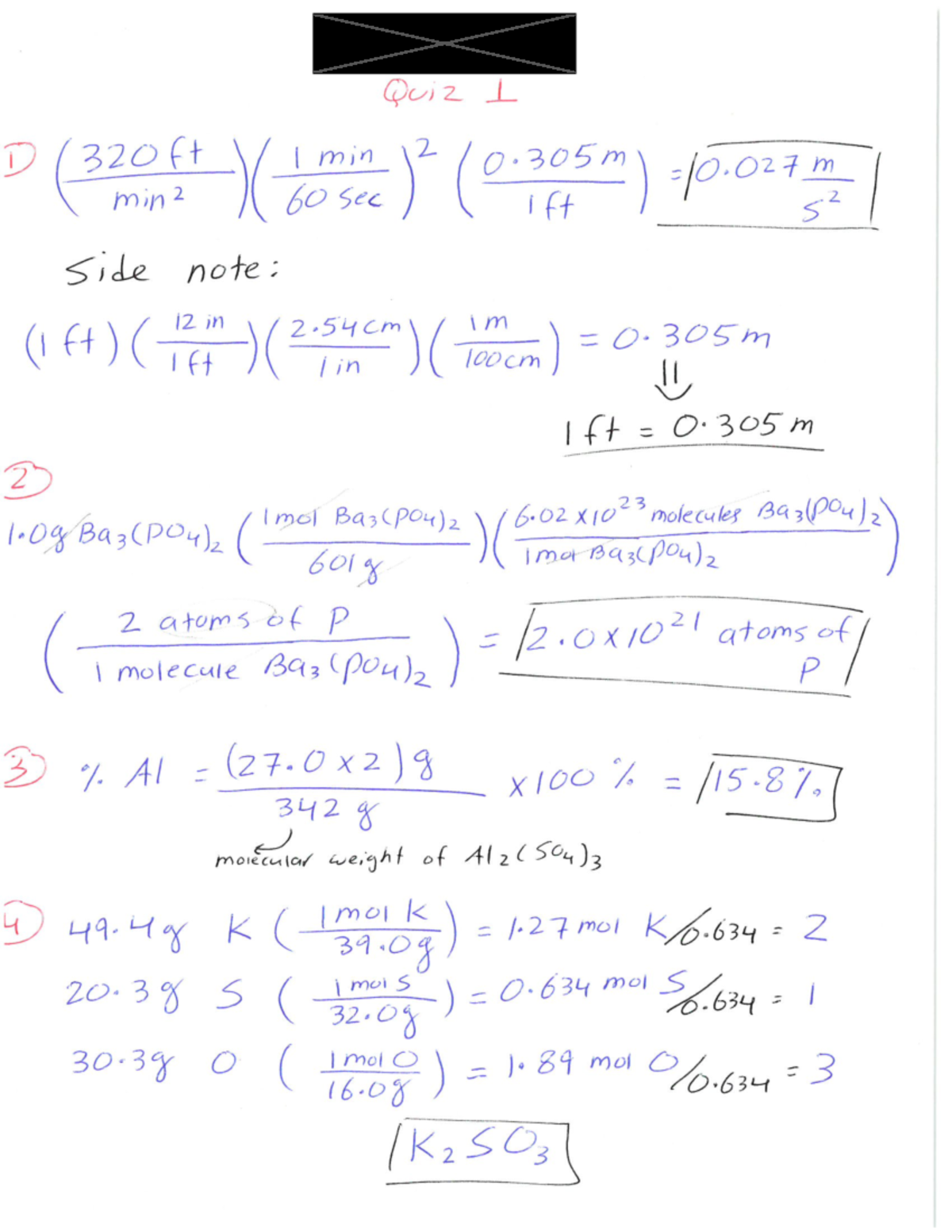 CHEM, SP2021, Quiz 1A Study Problems, solution key, pdf - CHEM 112A ...