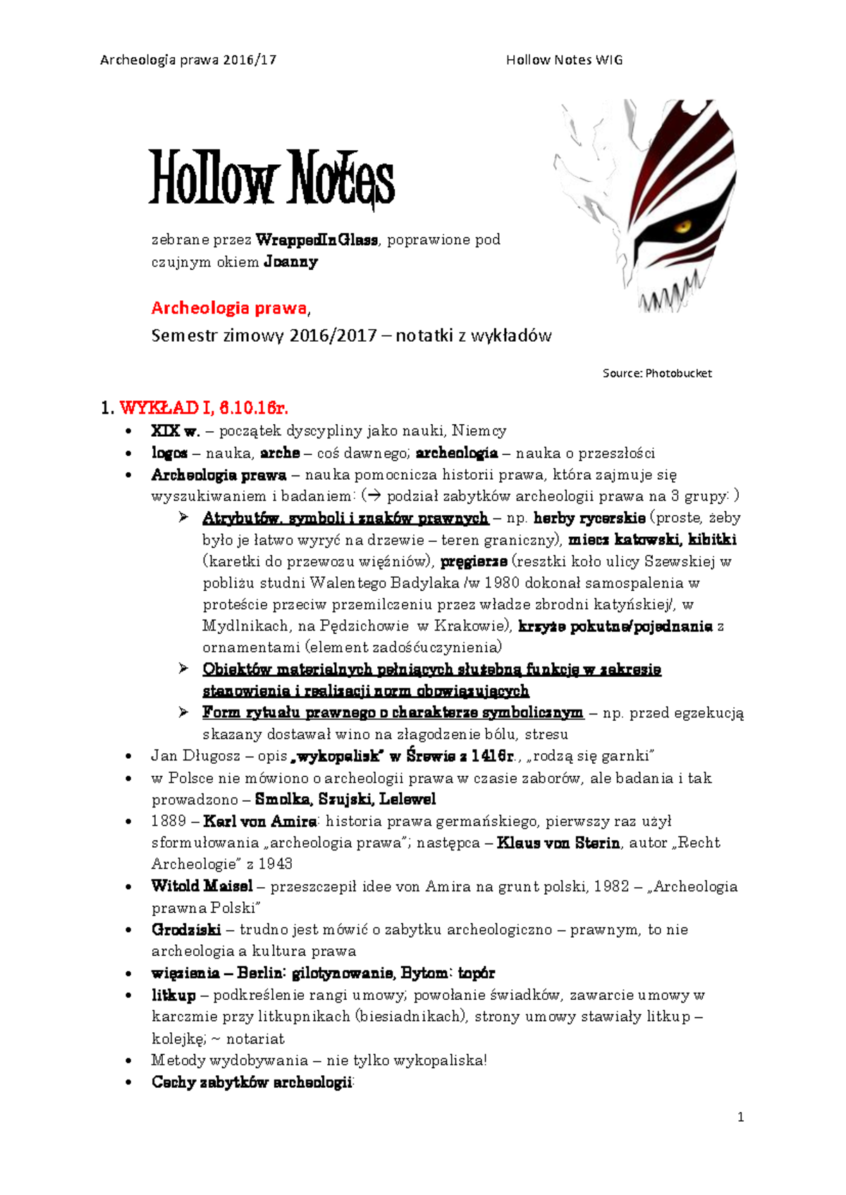 Hollow Notes - archeologia prawa - Hollow Notes zebrane przez ...