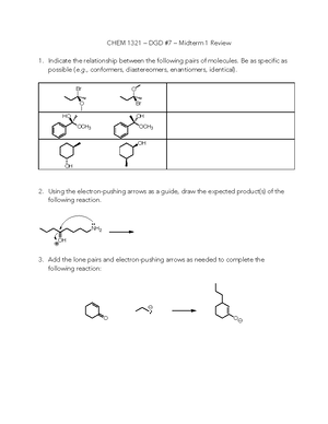 4 - Stereochemistry - Practice worksheet - CHEM 1321 – DGD #4 ...