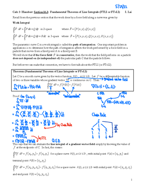 Line Integrals in Three Dimensions (in Space) - Suppose we have a curve ...
