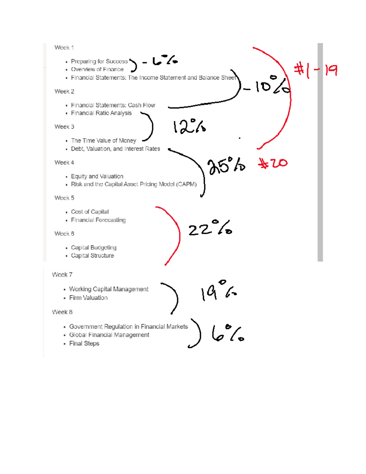 Percentage of Questions - Week 1 Preparing for Success Overview of ...