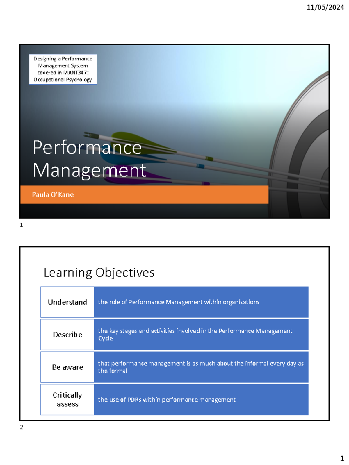 2024 MANT250 Performance Management - Performance Management Paula O ...