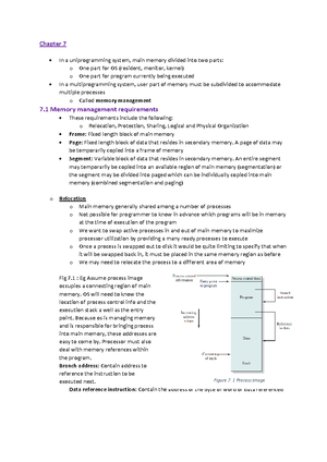 Summary - chapters 1-3 - Operating Systems: Internals and Design ...