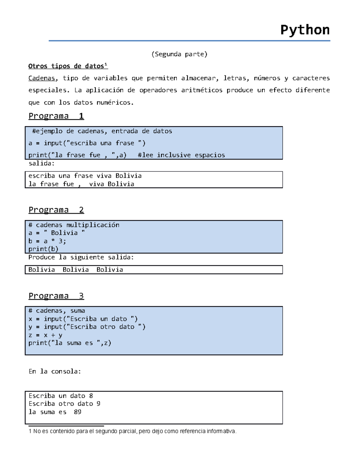 Guia-segunda parte-de tres-Python - Python (Segunda parte) Otros tipos ...
