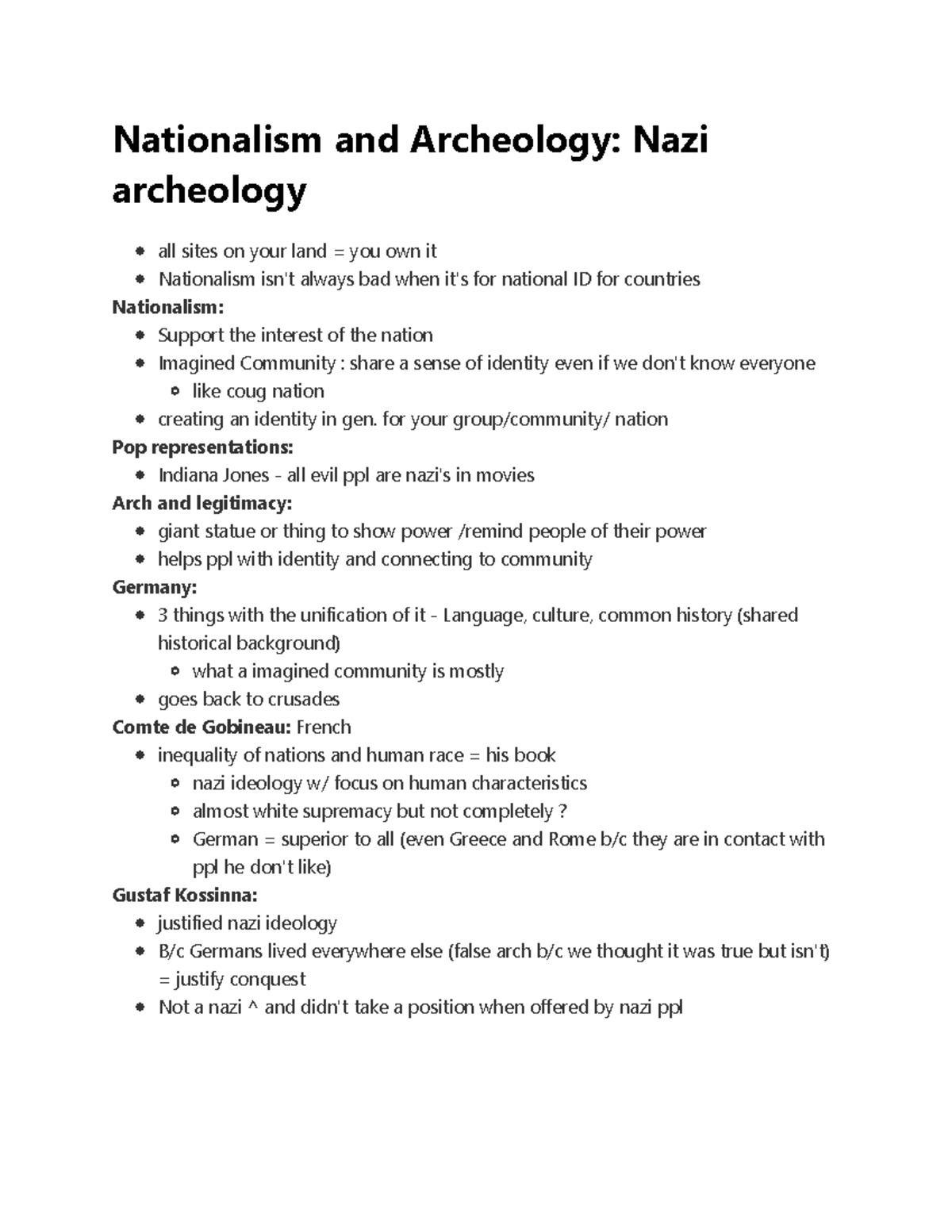 Nationalism and Archeology Nazi archeology - Nationalism and Archeology ...