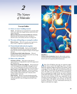 Chapter 3 Biology - ####### 35 3 The Chemical Building Blocks of Life ...