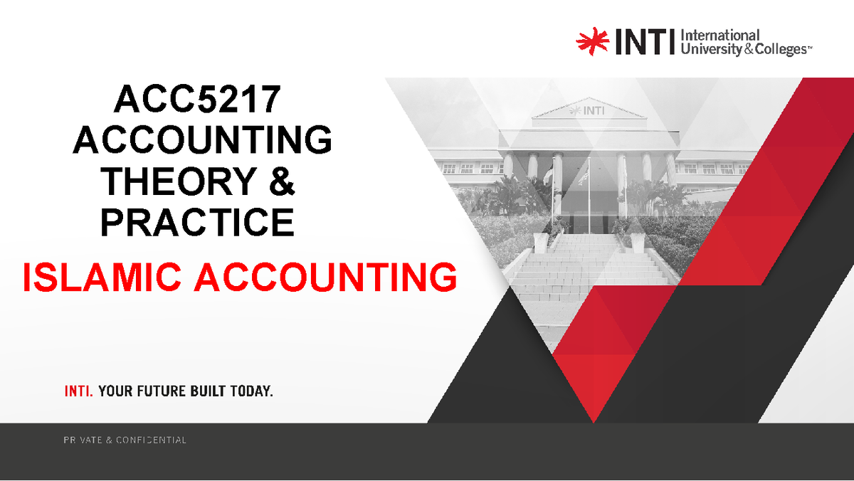 Islamic-Accounting Tutorial Questions (Final) - Accounting Principles - ACC ACCOUNTING THEORY ...