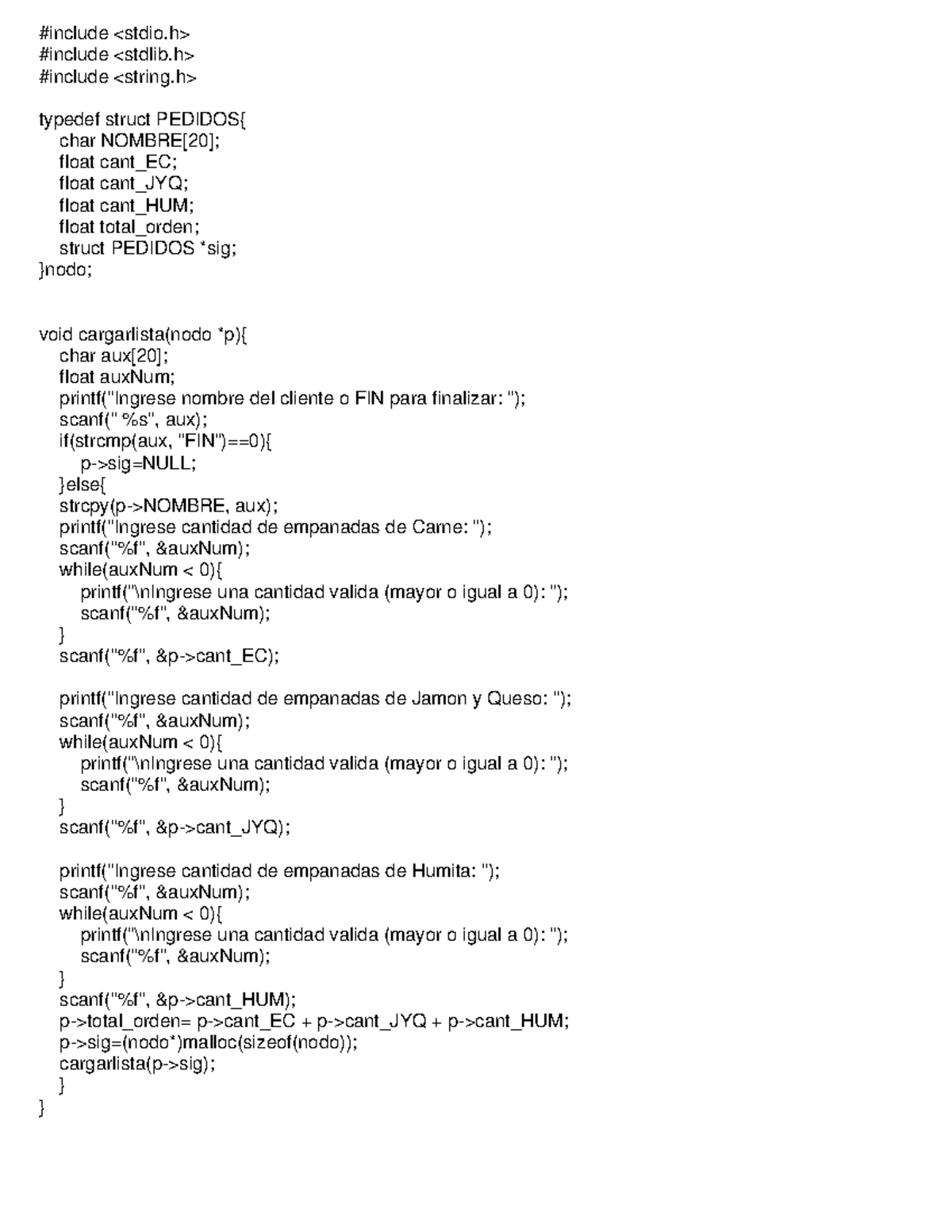 1er Parcial Corregido Programacion 2 - #include #include #include - Studocu