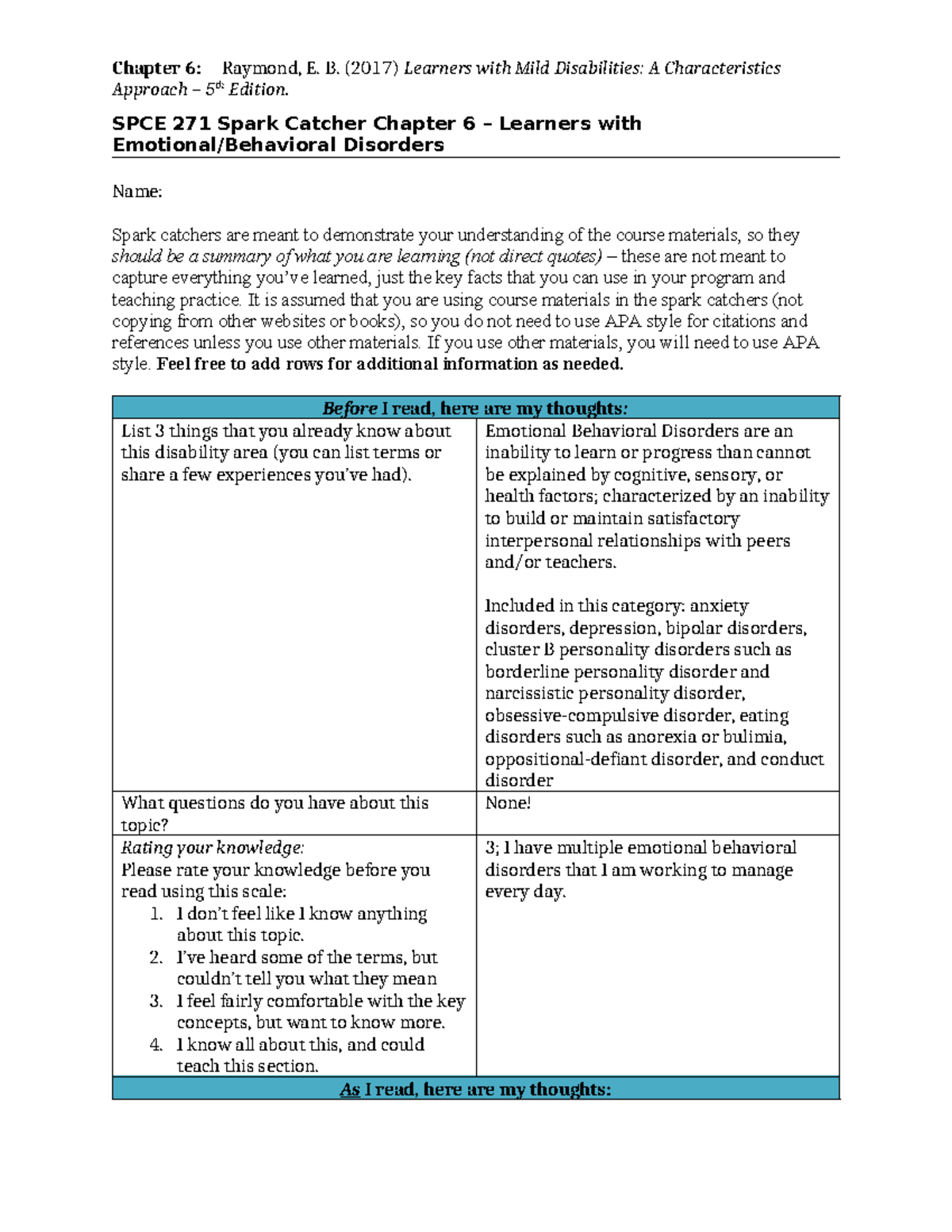 Spark catcher chapter 6 - Approach – 5th Edition. SPCE 271 Spark ...