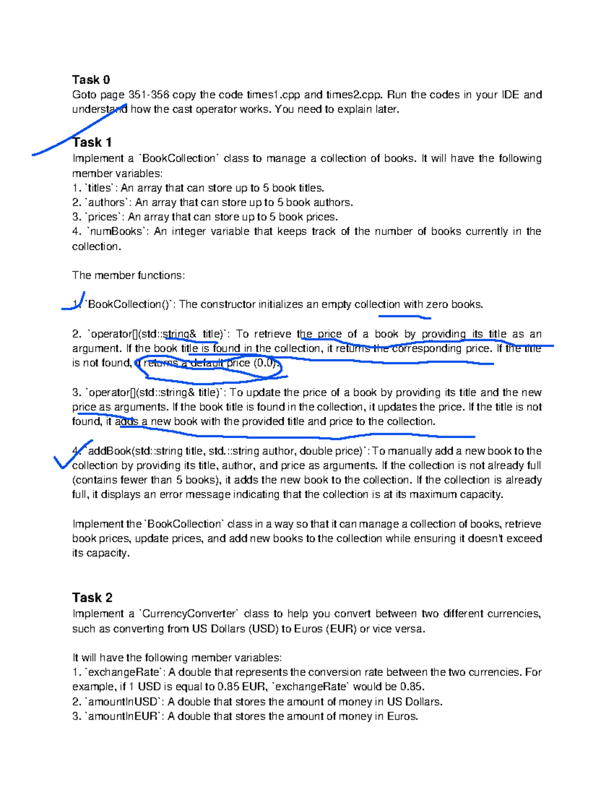 Lab7 - Task 0 Goto page 351-356 copy the code times1 and times2. Run ...