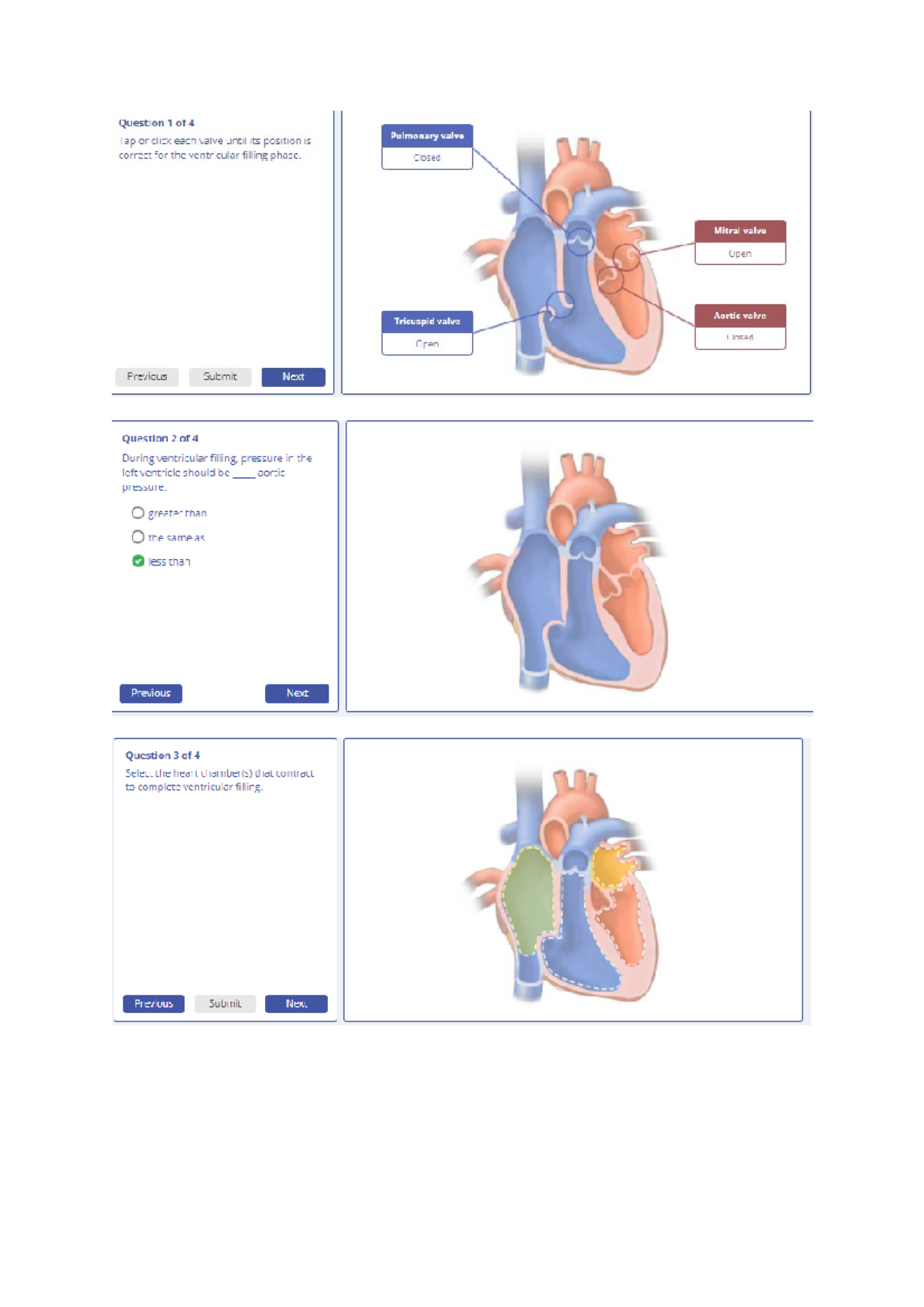 Cardiac Cycle Questions - 091703 - Studocu