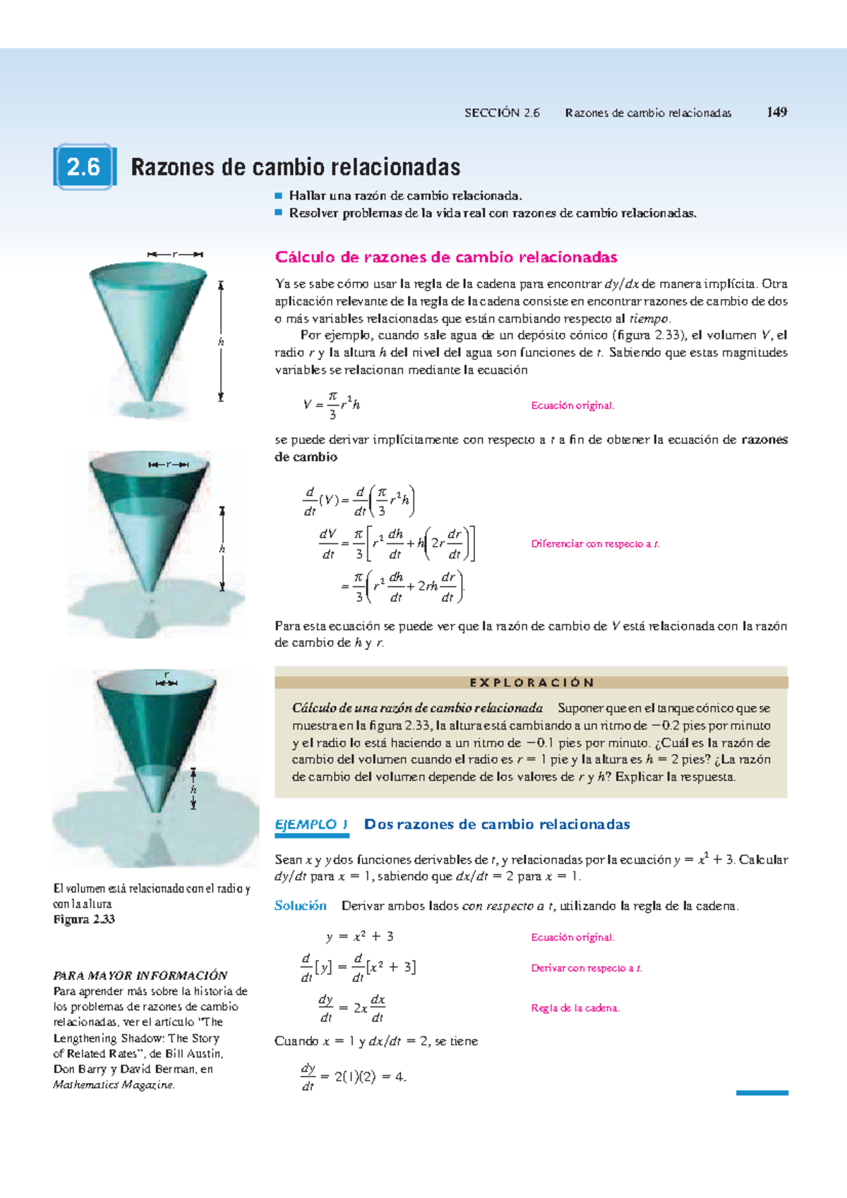 Calculo de razones de cambio relacionada - Hallar una razón de cambio ...
