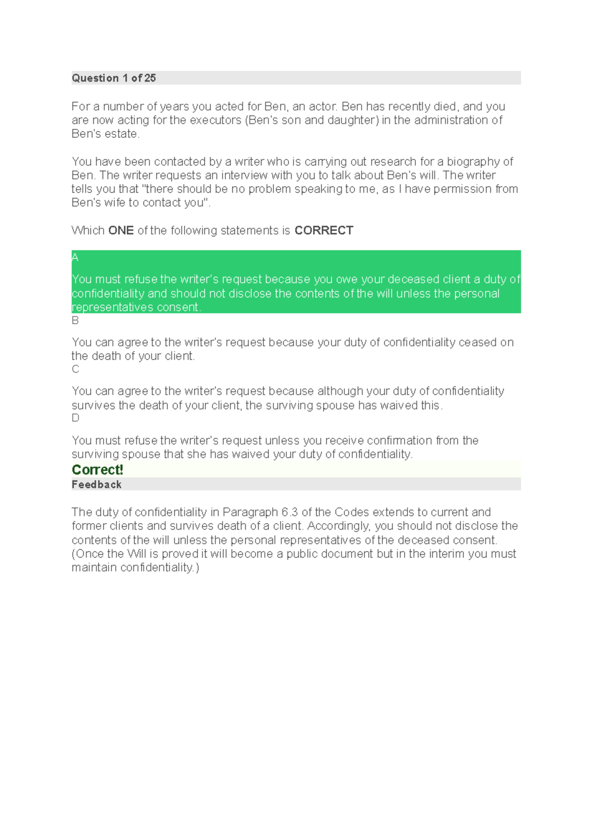 PCR MCQ 1 - Multiple Choice Practice answers - For a number of years ...