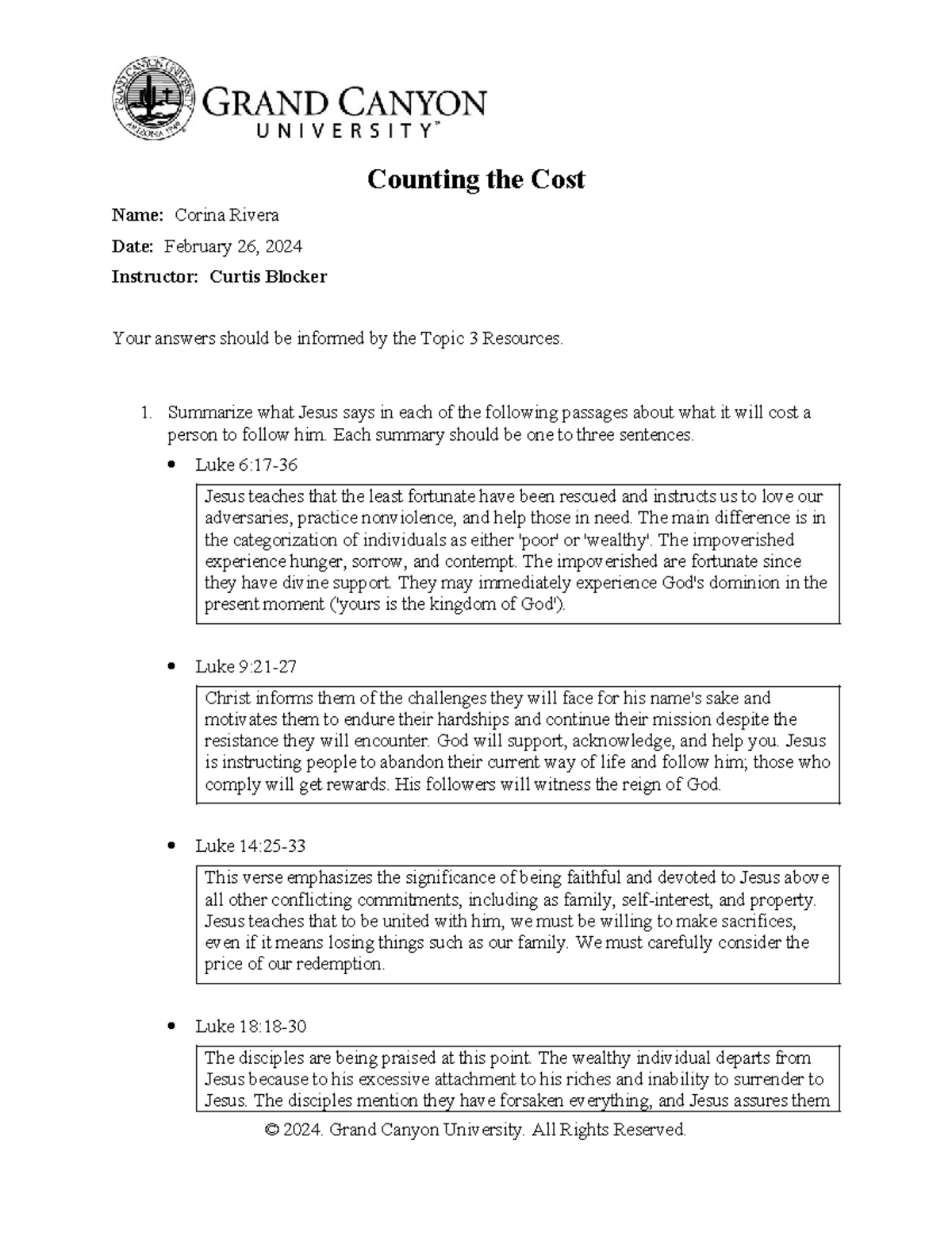 CWV 316 RS T3Counting The Cost Corina Rivera - Counting the Cost Name ...