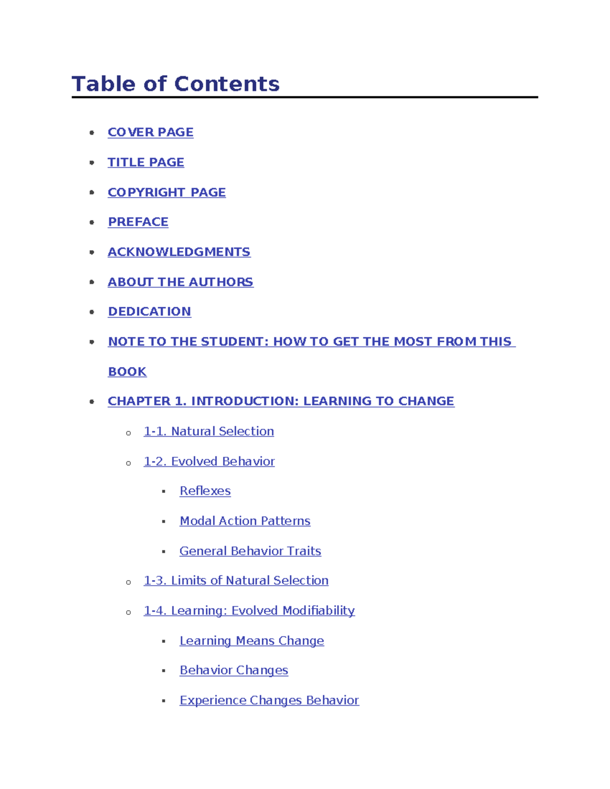 Table of Contents - Ancillary materials - Table of Contents COVER PAGE ...