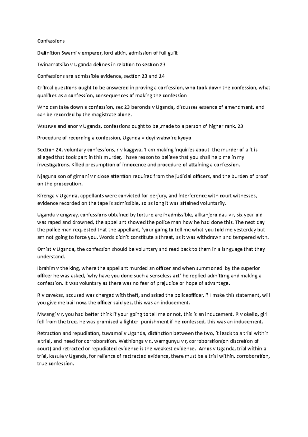 Razak sas evidence - its good - Confessions Definition Swami v emperor ...